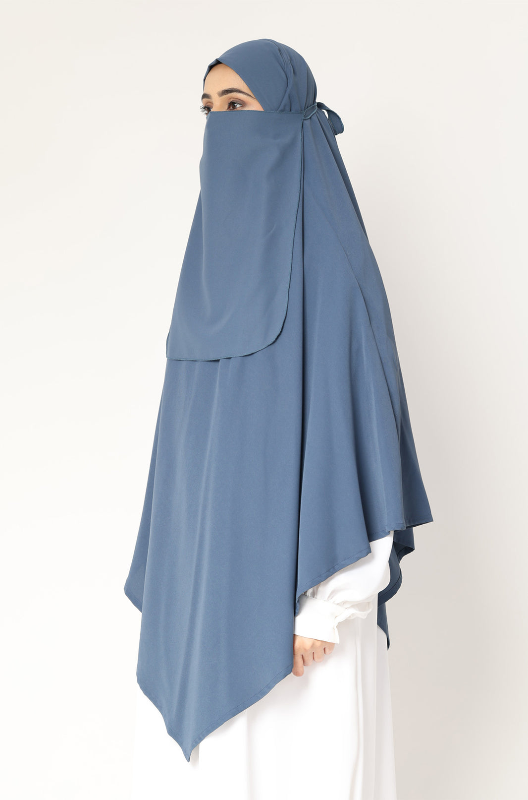 Khimar Single Layer Denim Blue